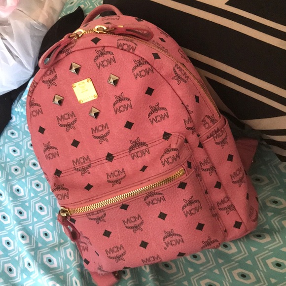 MCM | Bags | Mcm Pink Backpack | Poshmark